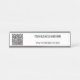 Personalized Text and QR Code Desk Name Plate | Zazzle