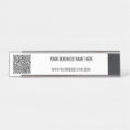 Personalized Text and QR Code Desk Name Plate | Zazzle