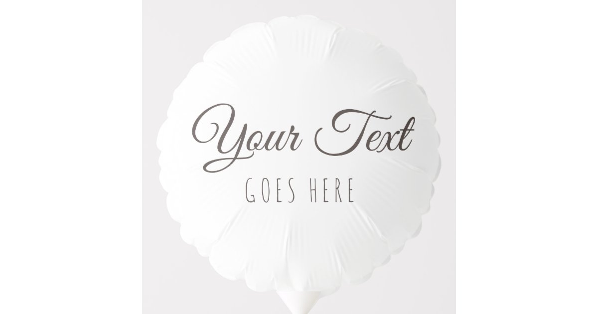 Personalized text balloon | Zazzle