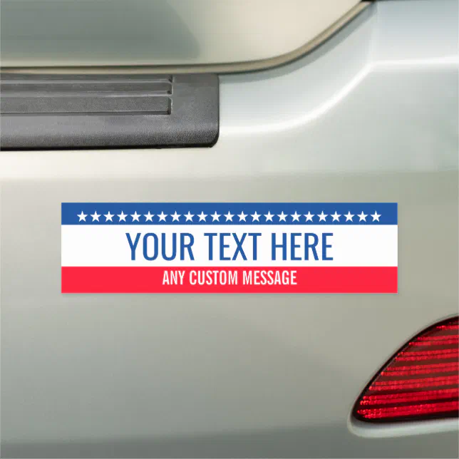Personalized Text Design Your Own Custom Car Magnet | Zazzle