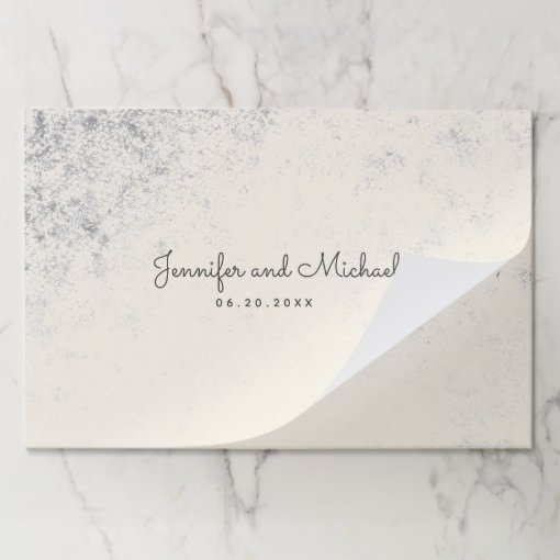 personalized texture wedding paper placemat | Zazzle