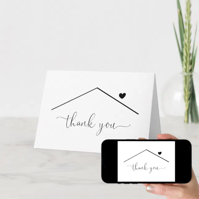 Personalized Thank You Card from Realtor | Zazzle
