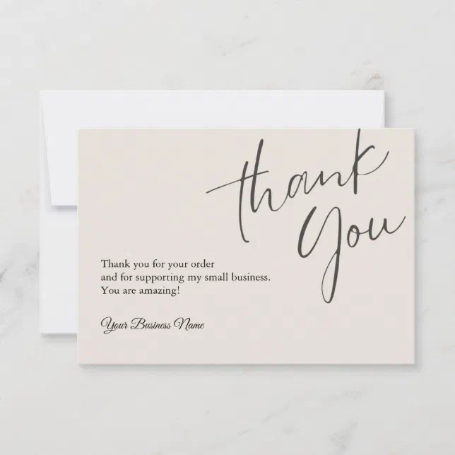 Personalized Thank You Cards Professional | Zazzle