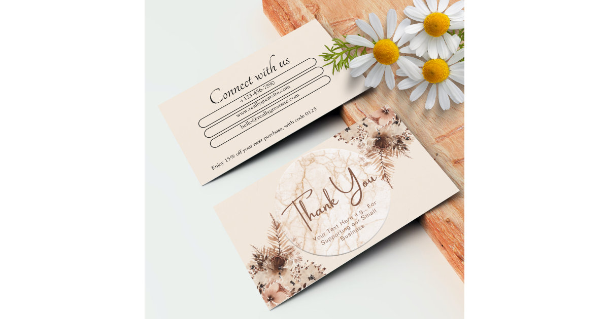 Personalized Thank You Cards Professional | Zazzle