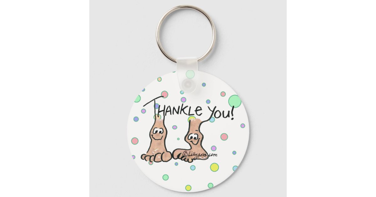 Personalized Thank You Gift Keychains | Zazzle