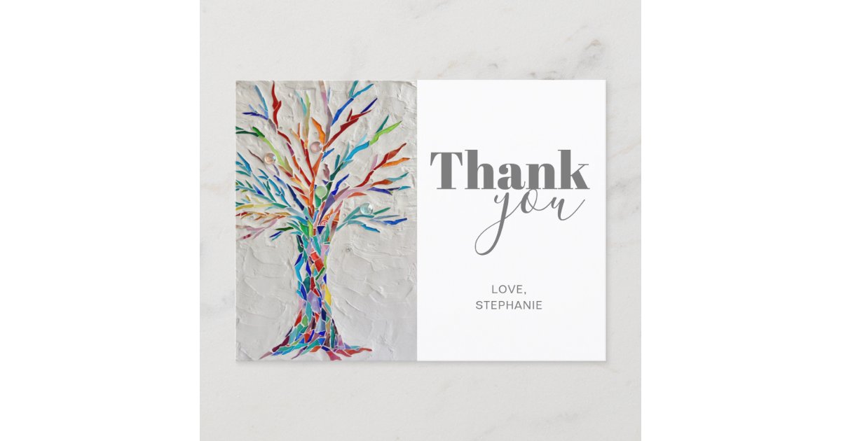 Personalized Thank You Postcard | Zazzle