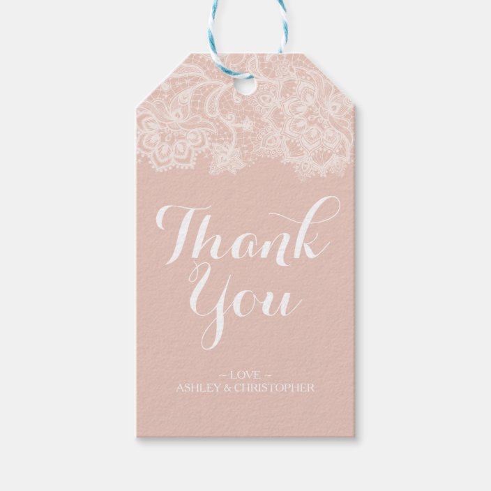 Personalized Thank You Wedding Favor Tag | Zazzle.com