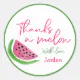 Personalized Thanks a Melon 1st Birthday Thanks Classic Round Sticker ...