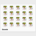 Personalized The Nutcracker Ballet Christmas Square Sticker | Zazzle