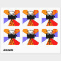 Personalized these Retro Pop Art Movie Projector Square Sticker | Zazzle