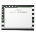 Personalized Thin Green Line Flag Army Military Notepad | Zazzle