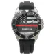 Personalized Thin Red Line Flag Firefighter Watch | Zazzle