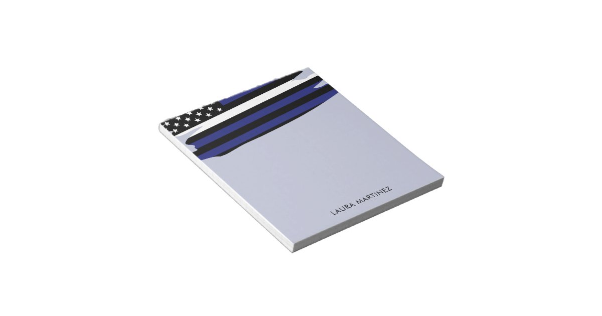 Personalized Thin White Line EMT EMS Paramedic Notepad | Zazzle