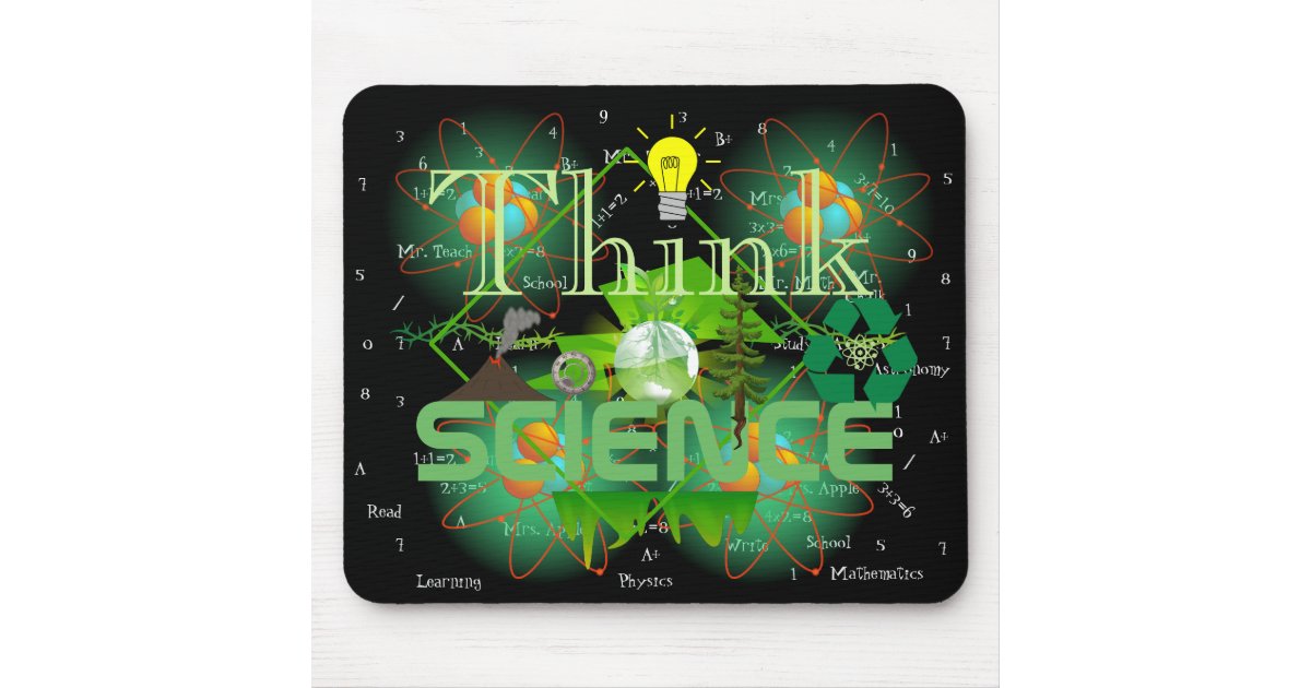 Personalized Think Science Mouse Pad | Zazzle