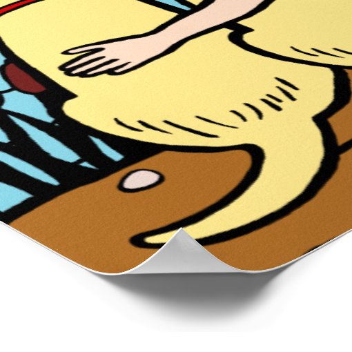 Personalized Three Labradors and Mom Poster | Zazzle