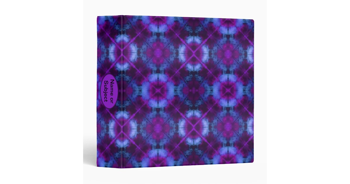 Personalized Tie Dye Party Planning Binder | Zazzle