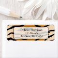 Personalized Tiger Stripes Return Address Labels | Zazzle