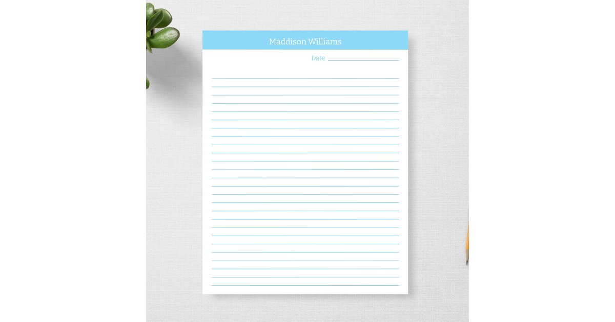 Personalized To Do List Custom Planner Stationary Notepad | Zazzle