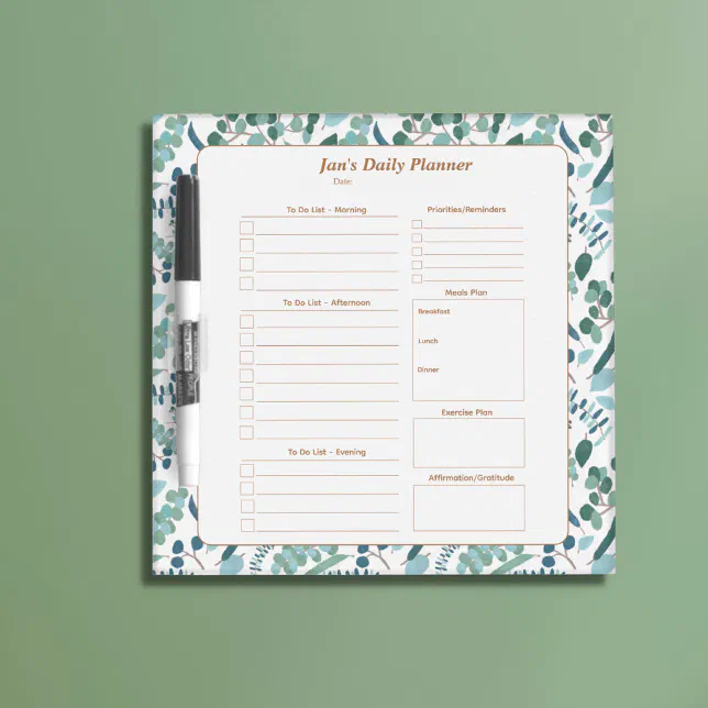 Personalized To Do List Dry Erase Board | Zazzle