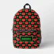 Personalized Tomato Printed Backpack | Zazzle