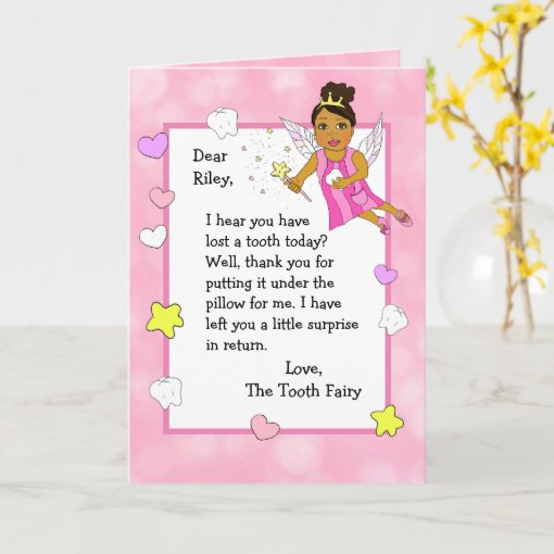 Personalized Tooth Fairy Card | Zazzle