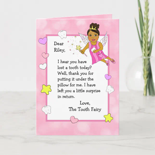 Personalized Tooth Fairy Card | Zazzle