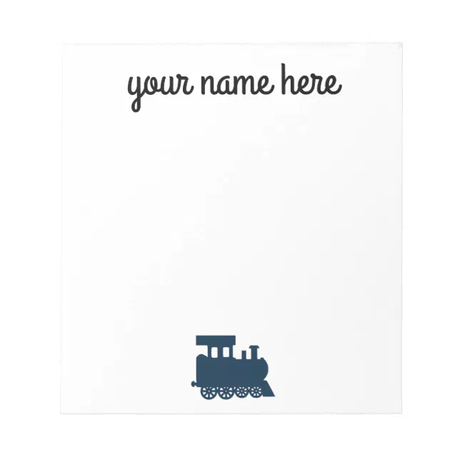 Personalized Train Stationery Notepad for Kids | Zazzle