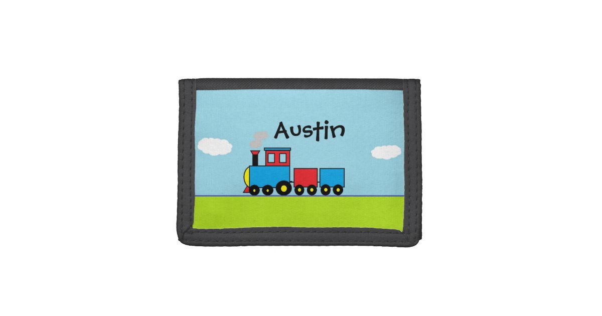 Personalized Train Wallet | Zazzle