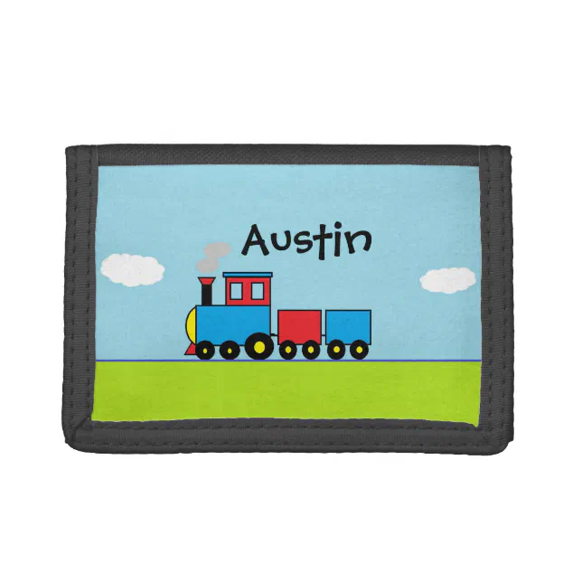 Personalized Train Wallet | Zazzle