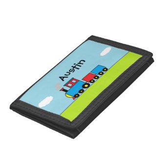 Personalized Train Wallet | Zazzle