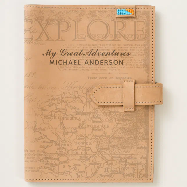 Personalized Travel Journal Quality Leather | Zazzle