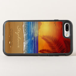 Personalized Tropical Beach Sunset | Phone Case | Zazzle
