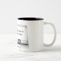 Personalized Truck Driver, Delivery - Male Cartoon Two-Tone Coffee Mug ...