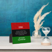 Personalized UJIMA Happy Kwanzaa plaque | Zazzle