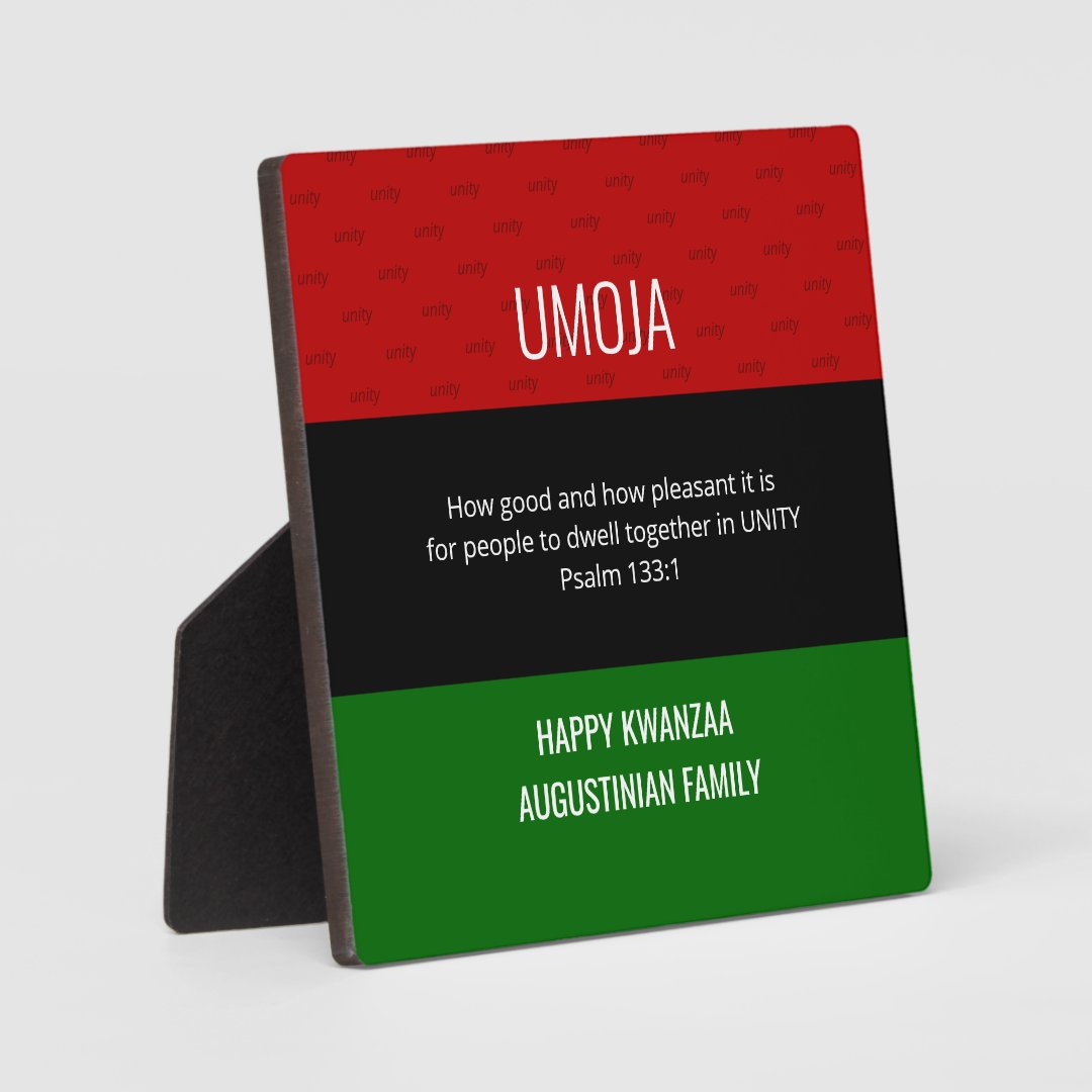 Personalized UMOJA Unity Happy Kwanzaa Plaque | Zazzle