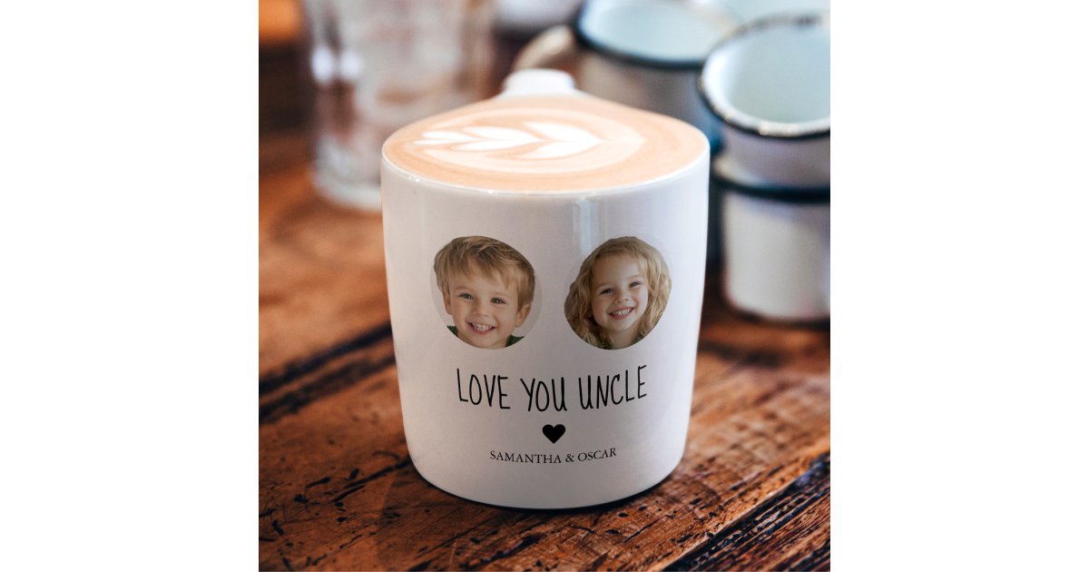 Personalized Uncle Gift | Custom Face Photo Espresso Cup | Zazzle