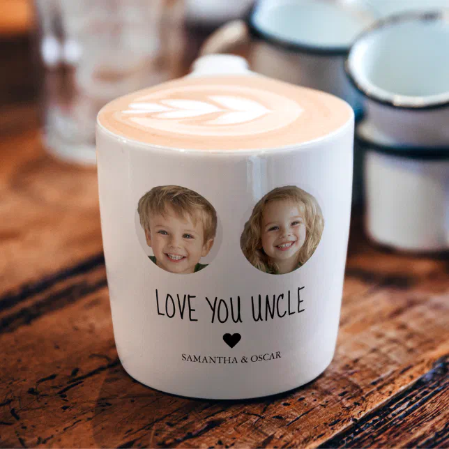 Personalized Uncle Gift | Custom Face Photo Espresso Cup | Zazzle