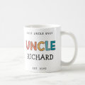 Personalized Uncle Retro Gift Best Uncle Ever Cute Coffee Mug | Zazzle