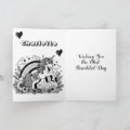 Personalized Unicorn and Flowers Girl's Birthday Card | Zazzle