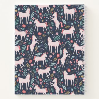 Personalized Unicorn Fields Notebook | Zazzle