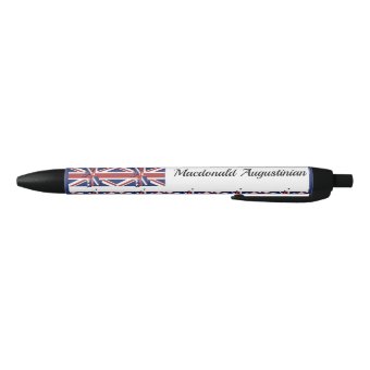 Personalized | UNION JACK | UK FLAG Black Ink Pen | Zazzle