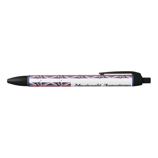 Personalized | UNION JACK | UK FLAG Black Ink Pen | Zazzle