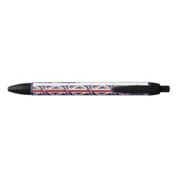 Personalized | UNION JACK | UK FLAG Black Ink Pen | Zazzle