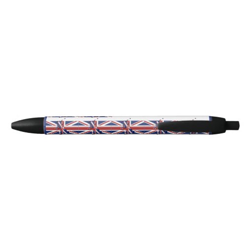 Personalized | UNION JACK | UK FLAG Black Ink Pen | Zazzle