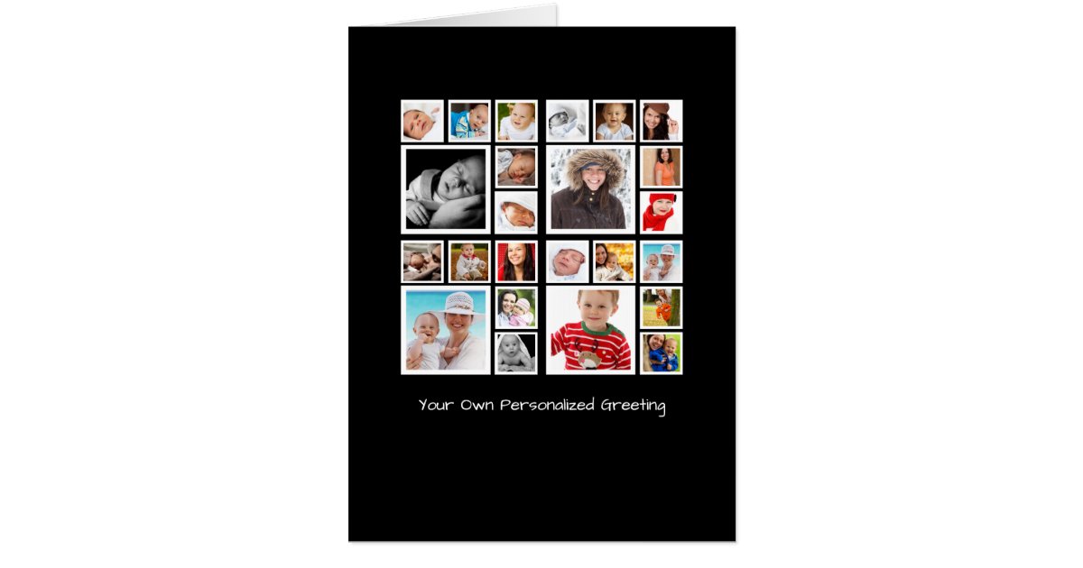 Personalized Unique Photo Collage Card | Zazzle