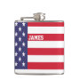 Personalized USA United States Flag Patriotic Hip Flask | Zazzle