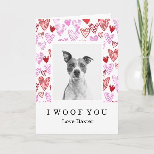 Personalized Valentines Day Card from the Dog | Zazzle.com