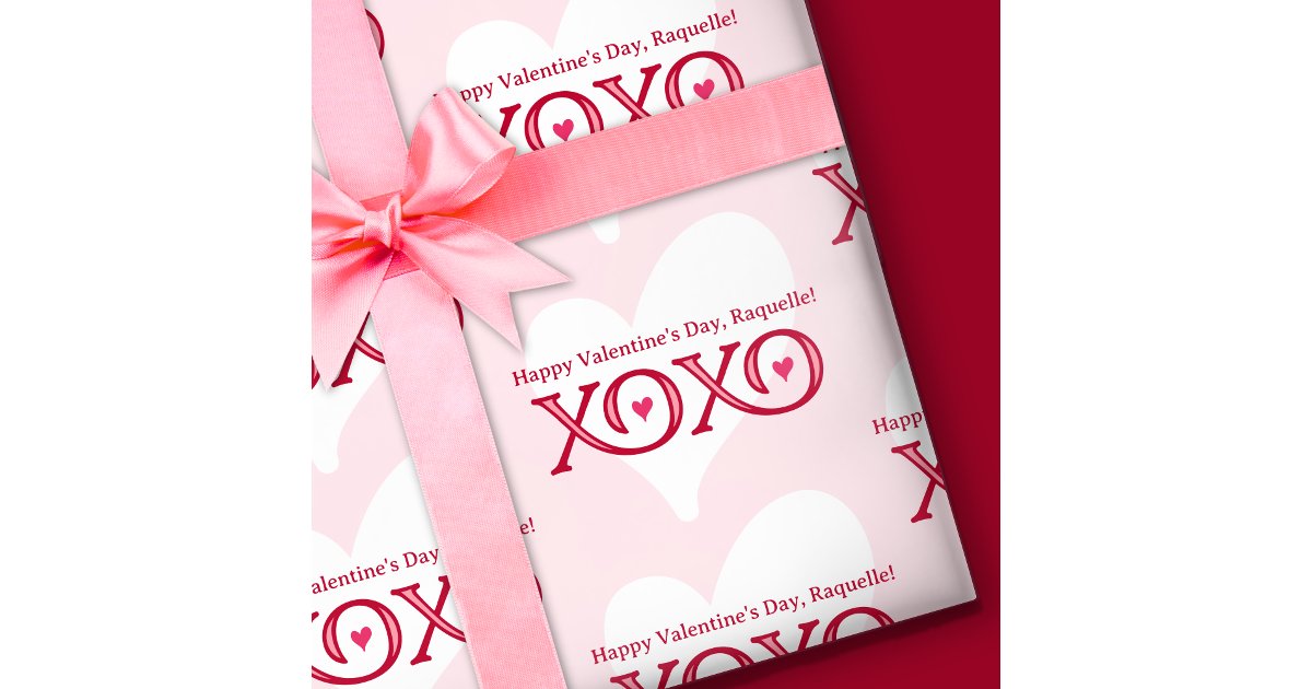 Personalized Valentine's Day Wrapping Paper | Zazzle