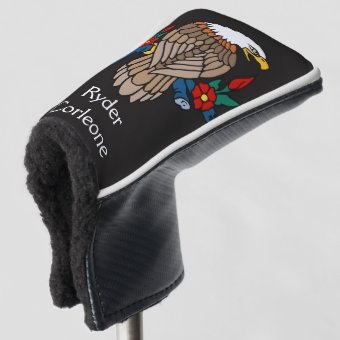 Personalized Vibrant American Bald Eagle Golf Head Cover | Zazzle