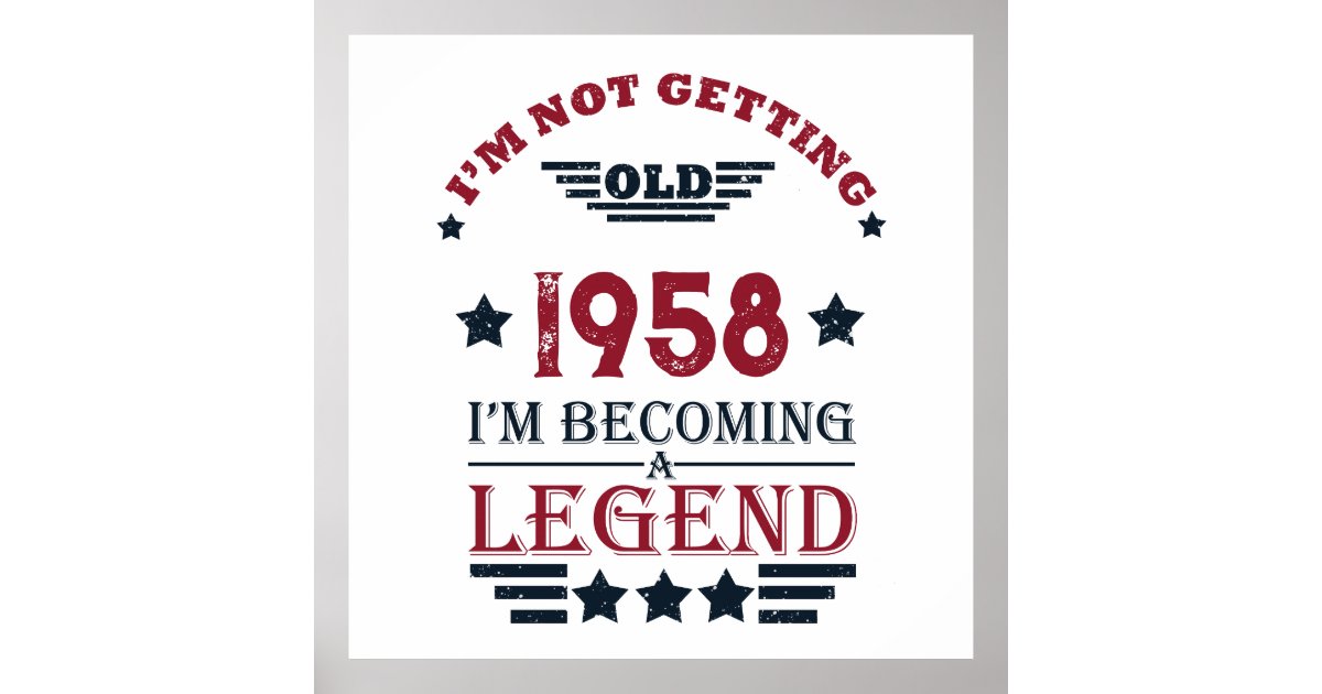 Personalized vintage 65th birthday party poster | Zazzle